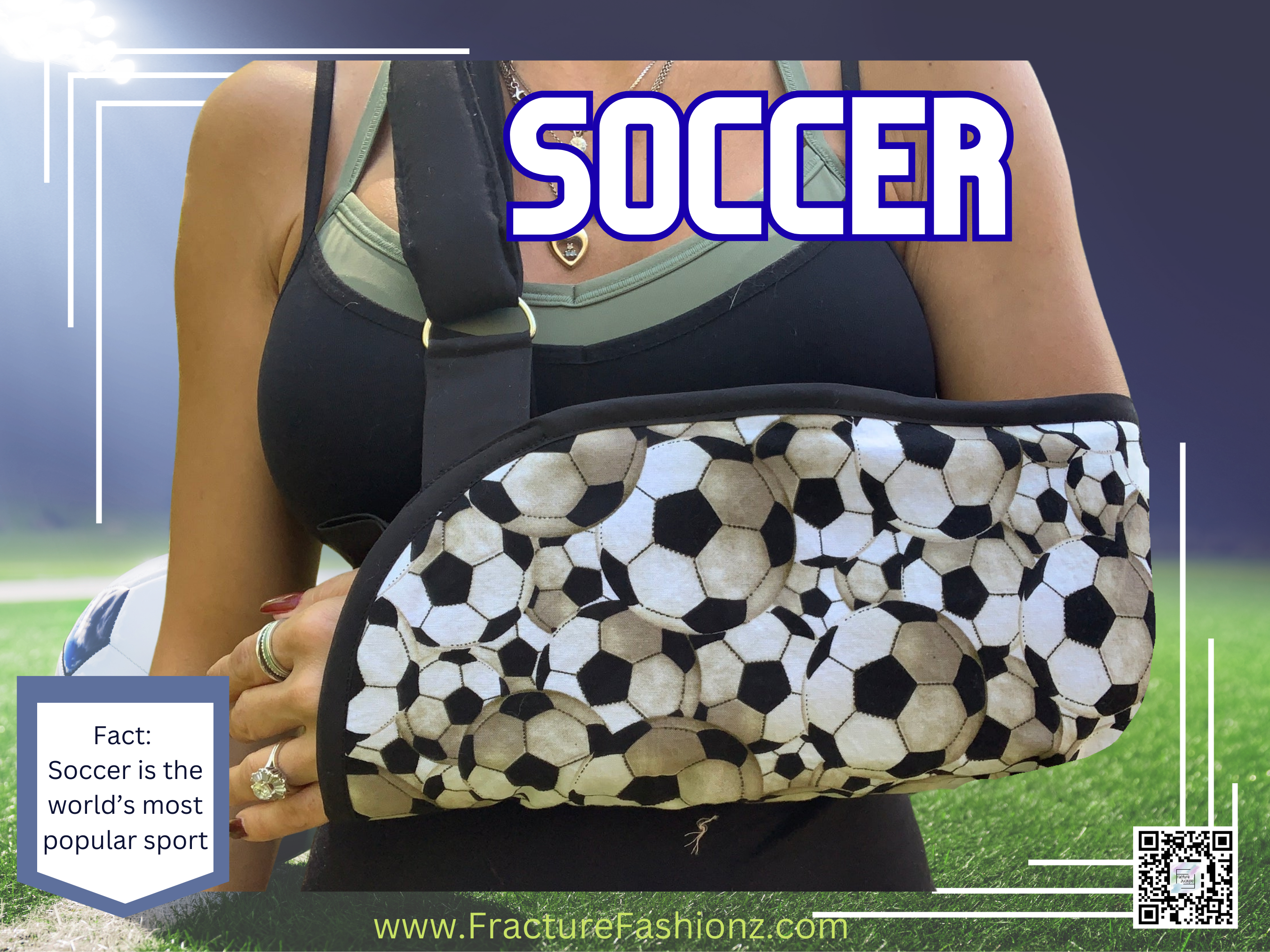 Arm Sling | Soccer Arm Sling – Fracture Fashionz