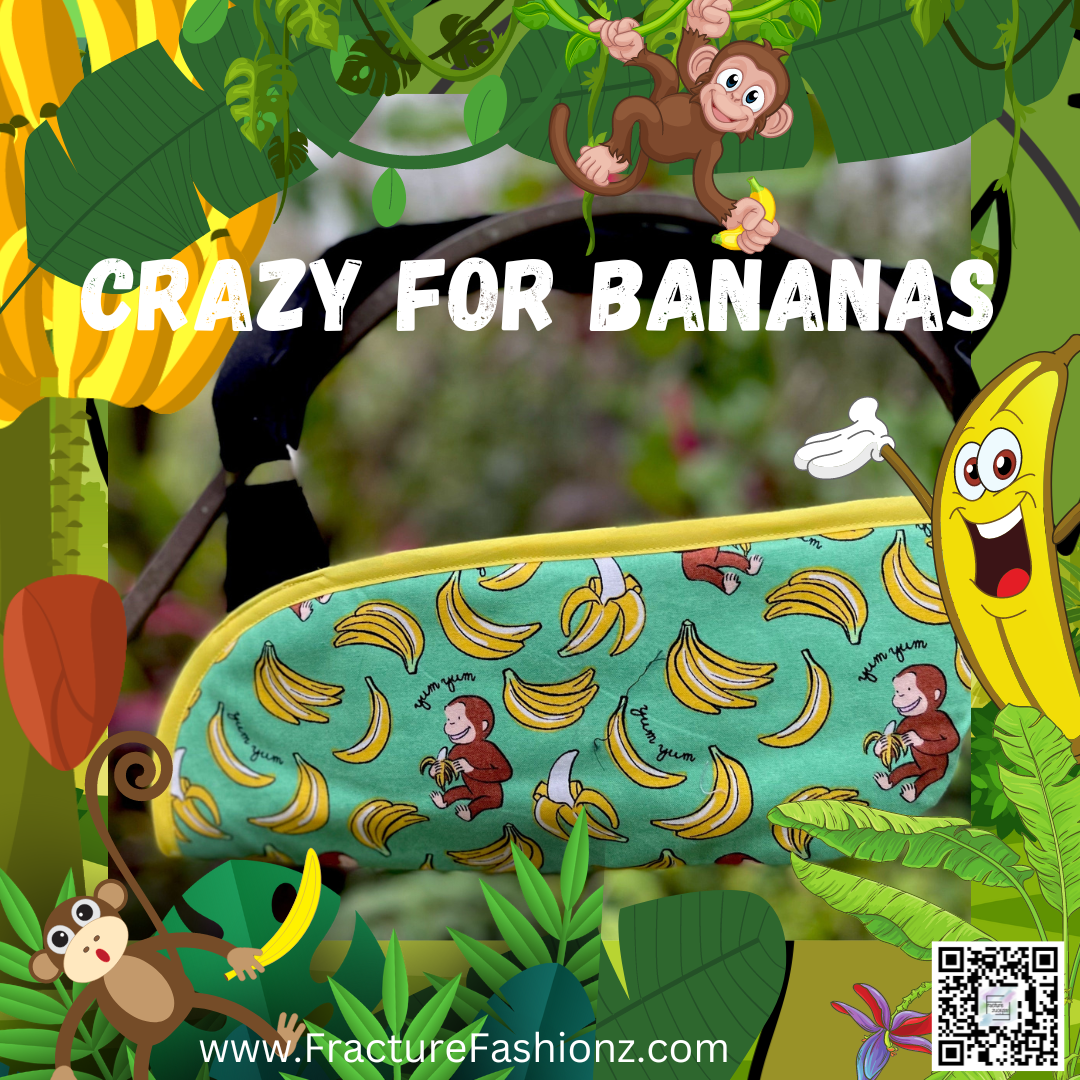 Crazy for Bananas Arm Sling | fun arm sling – Fracture Fashionz